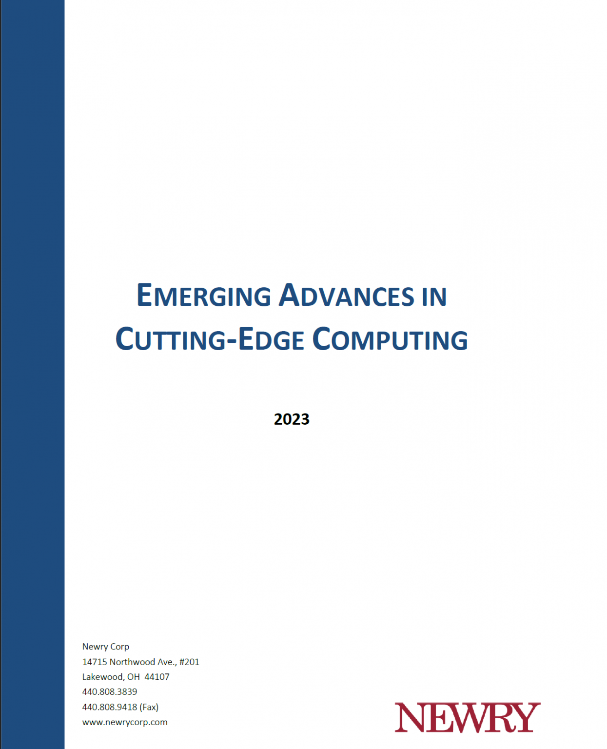 Emerging Advances in Cutting-Edge Computing - Innovation Consulting ...
